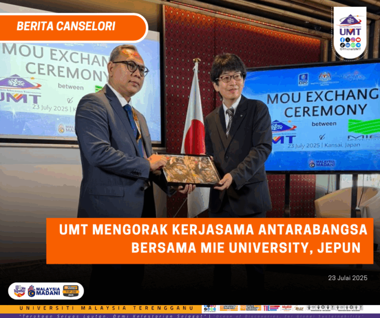UMT MENGORAK KERJASAMA ANTARABANGSA BERSAMA MIE UNIVERSITY, JEPUN ...